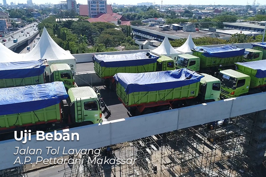 WIKA Beton Laksanakan Uji Beban di Jalan Tol AP Pettarani Makassar ...